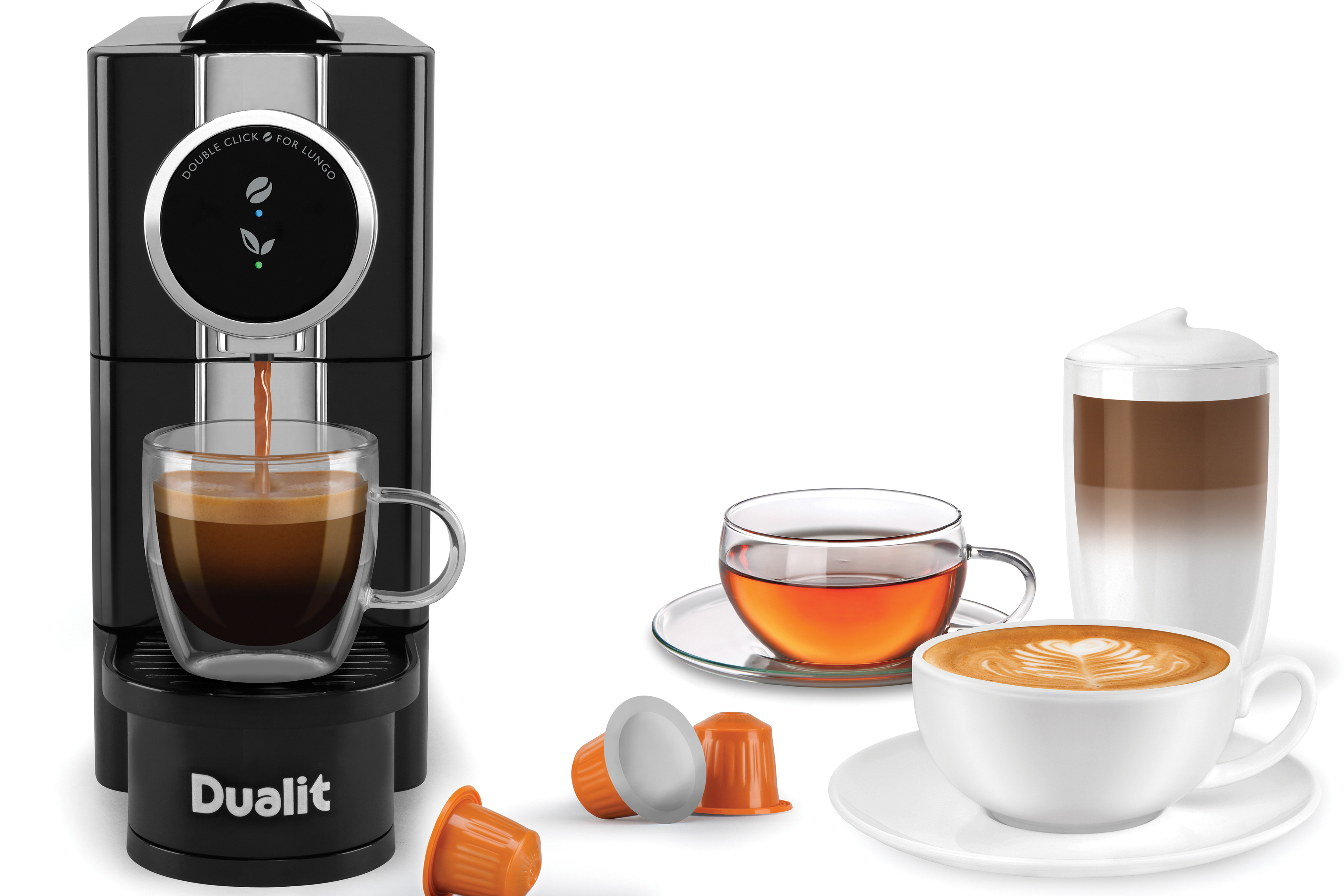 The capsules behind the great beverages from the Dualit.